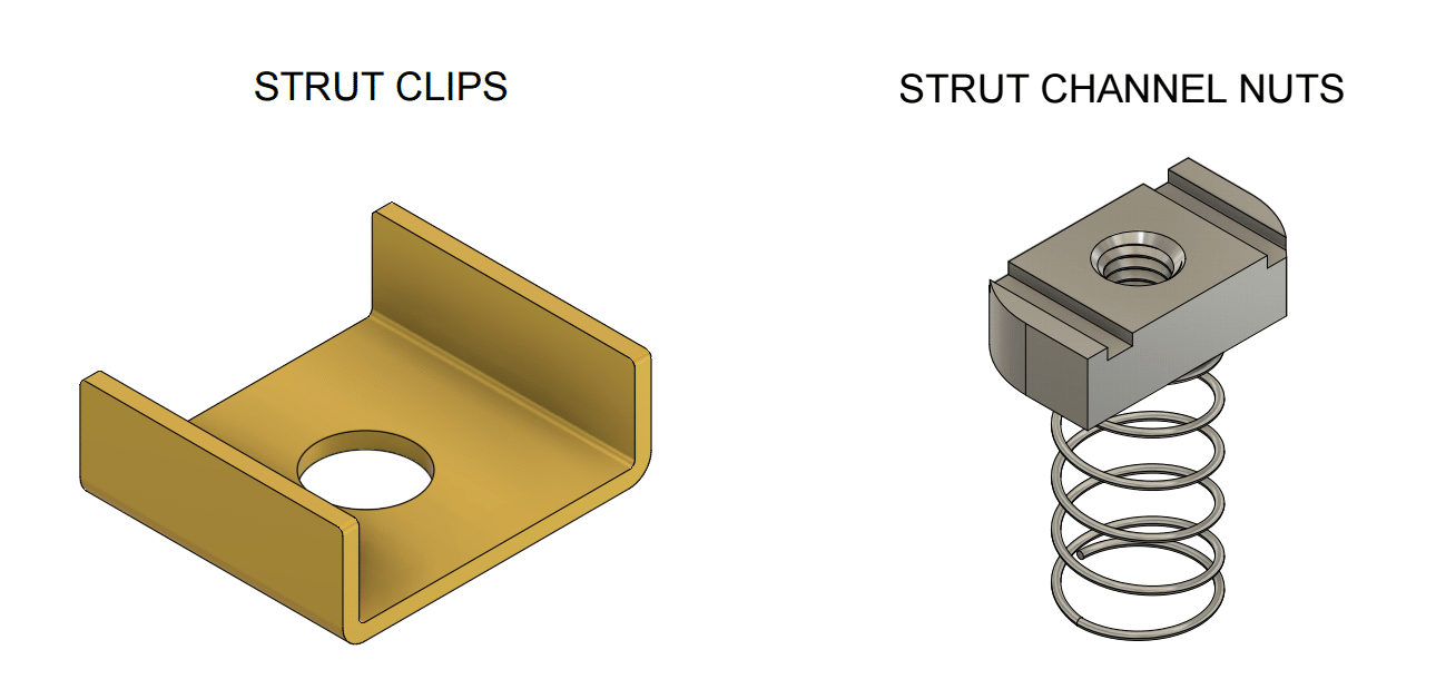 Strut Clips & Nuts | Moreng Telecom Products, LLC